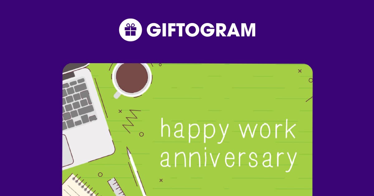Work Anniversary Gift Cards - Giftogram